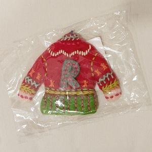 Anthropologie | Holiday | Htf Anthropologie Bundledup Monogram Ornament ...